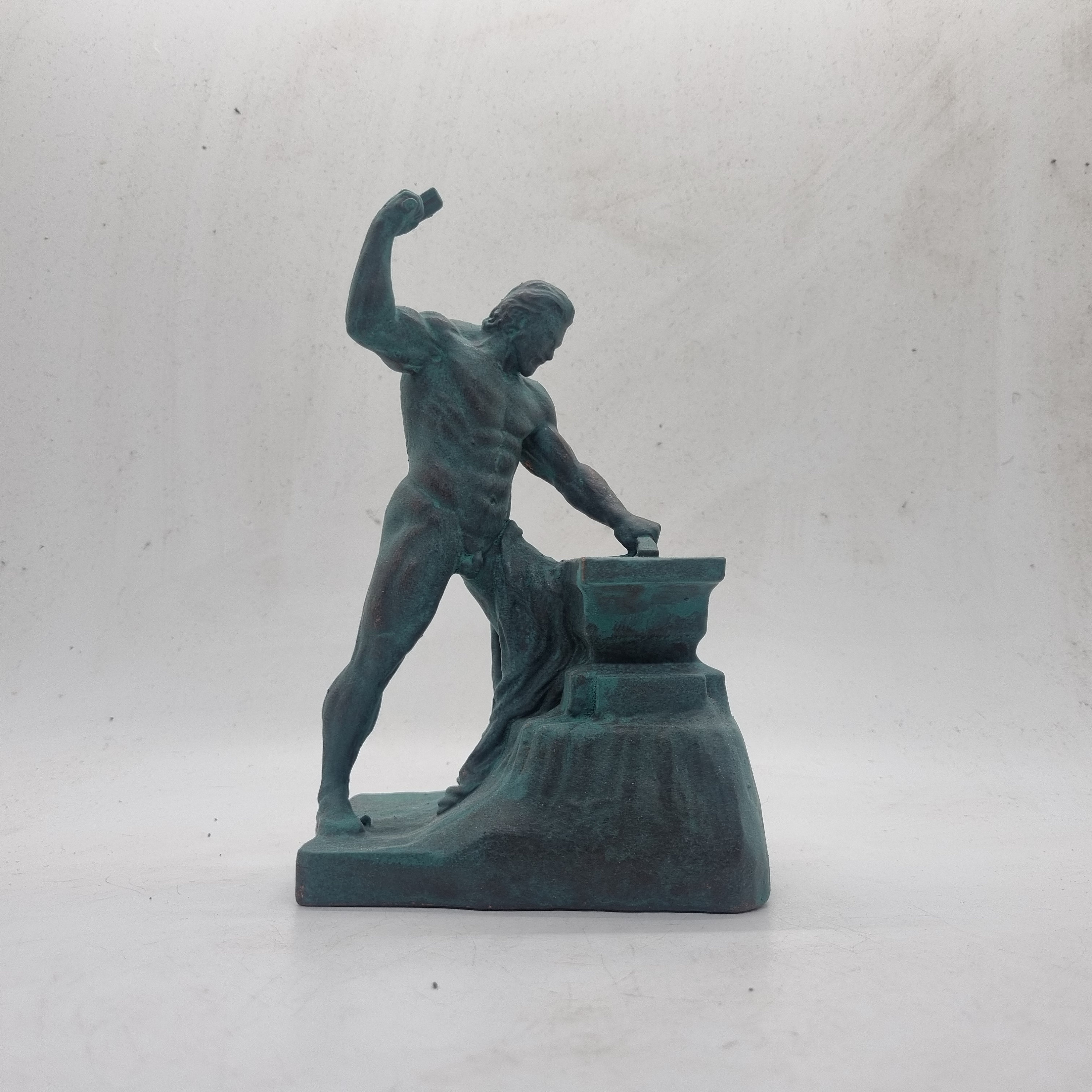 Patina Effect Hephaestus Statuette, Greek God Statue, Roman Hellenistic ...