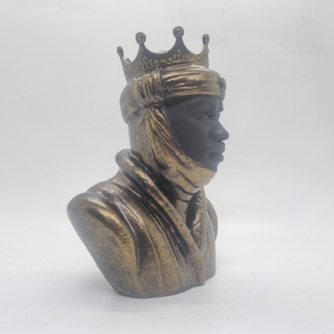 Mansa Musa Bust, African King Statue,mali Bronze Figurine, African ...