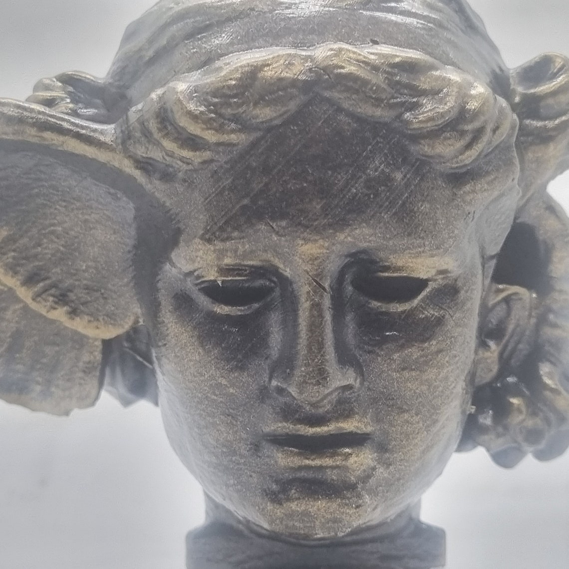Hypnos Bronze Head Bust 3d Printed Bronze Statue Greek Sleep - Etsy
