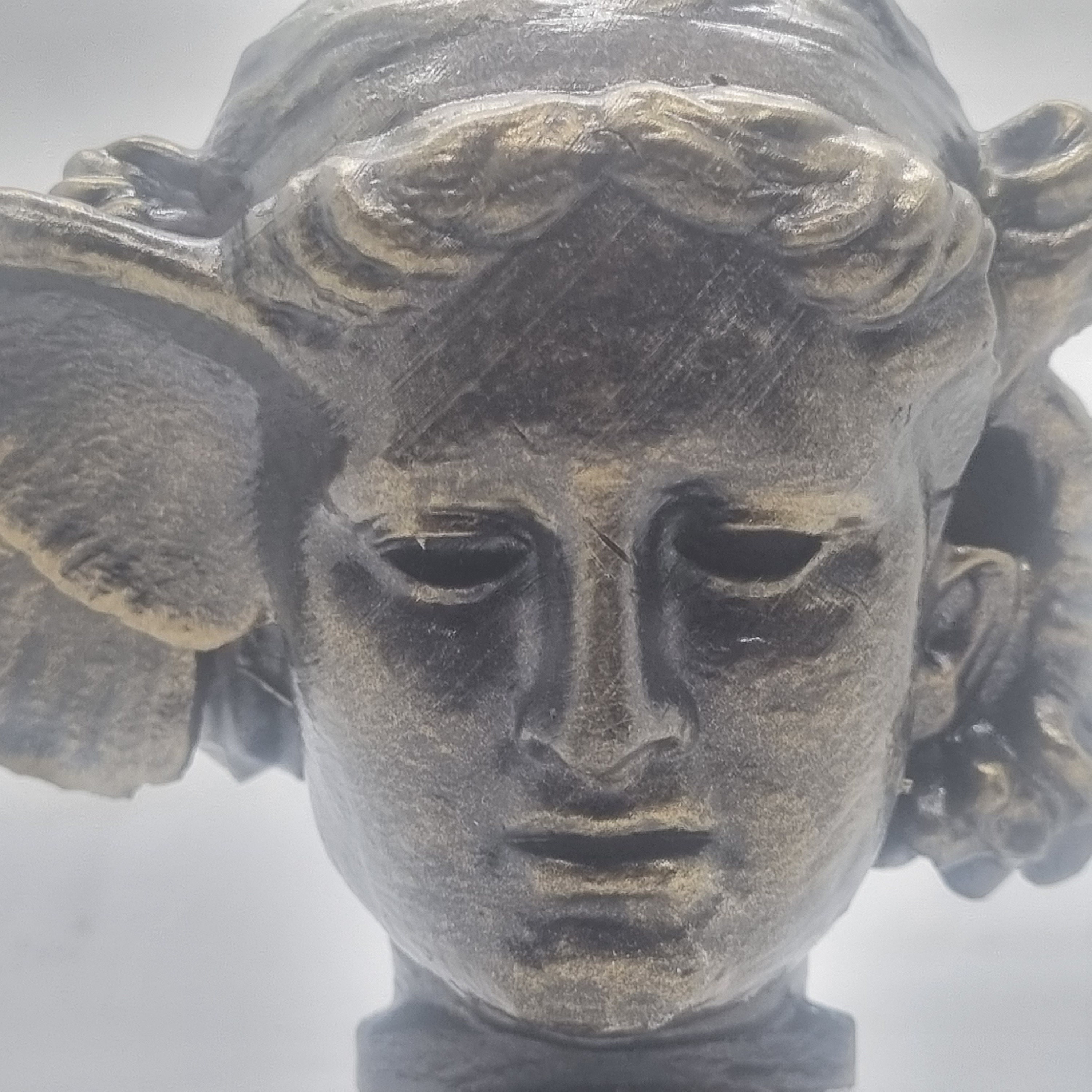 Hypnos Bronze Head Bust 3d Printed Bronze Statue Greek Sleep - Etsy