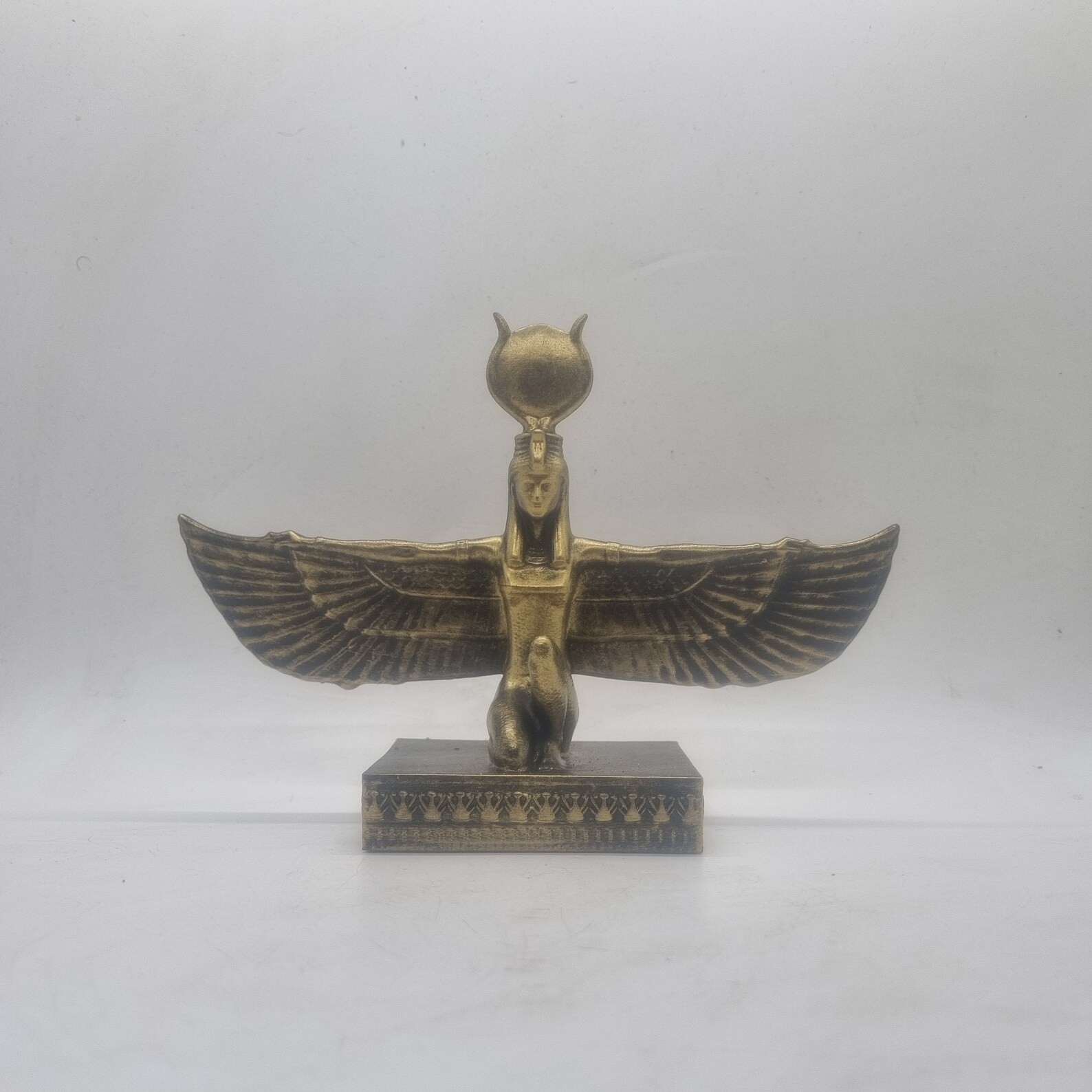 Gold Coloured Goddess Isis Statuette,egyptian Statue,egyptian God ...