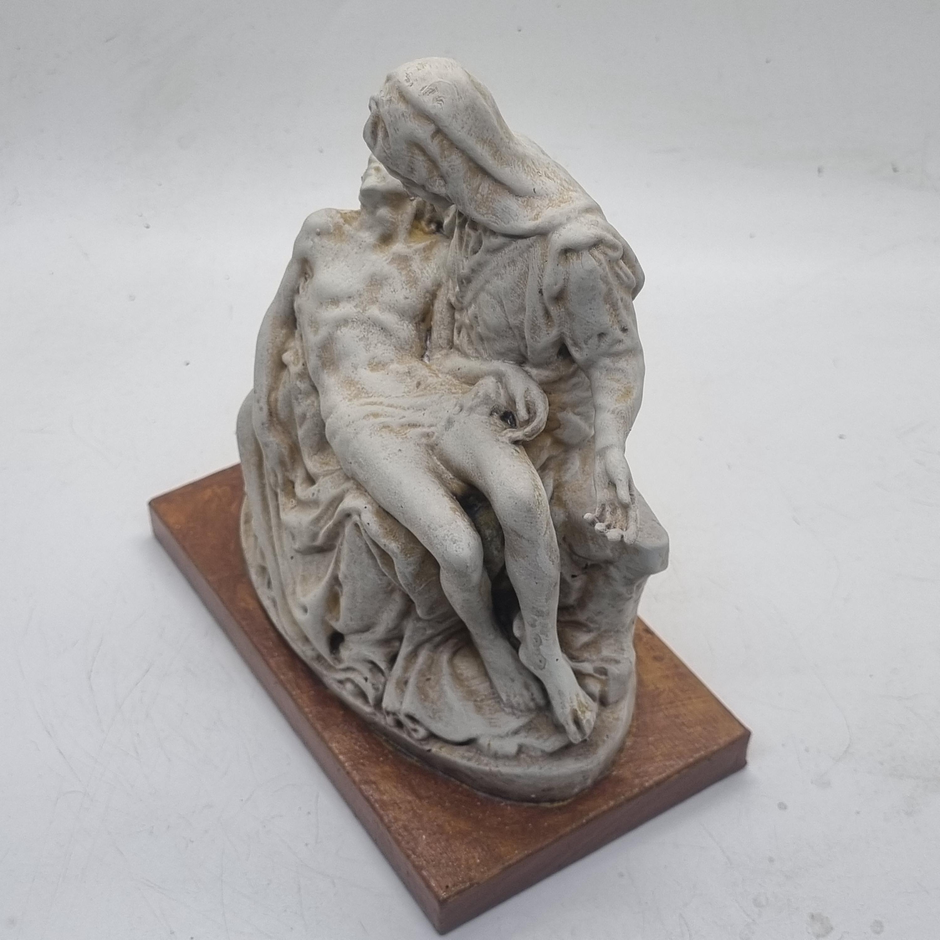La Pieta Di Michaelangelo, 3d Printed Figurine, Marble Effect Statuette ...