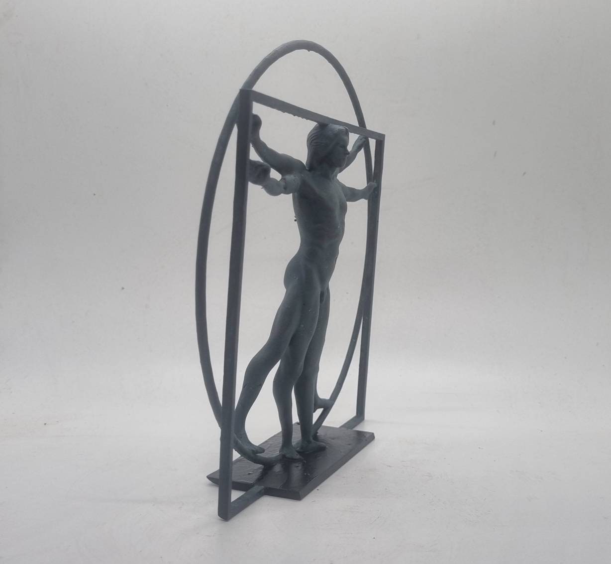 3d Printed Vitruvian Man Statuette, Italian Renaissance Art, Davinci ...