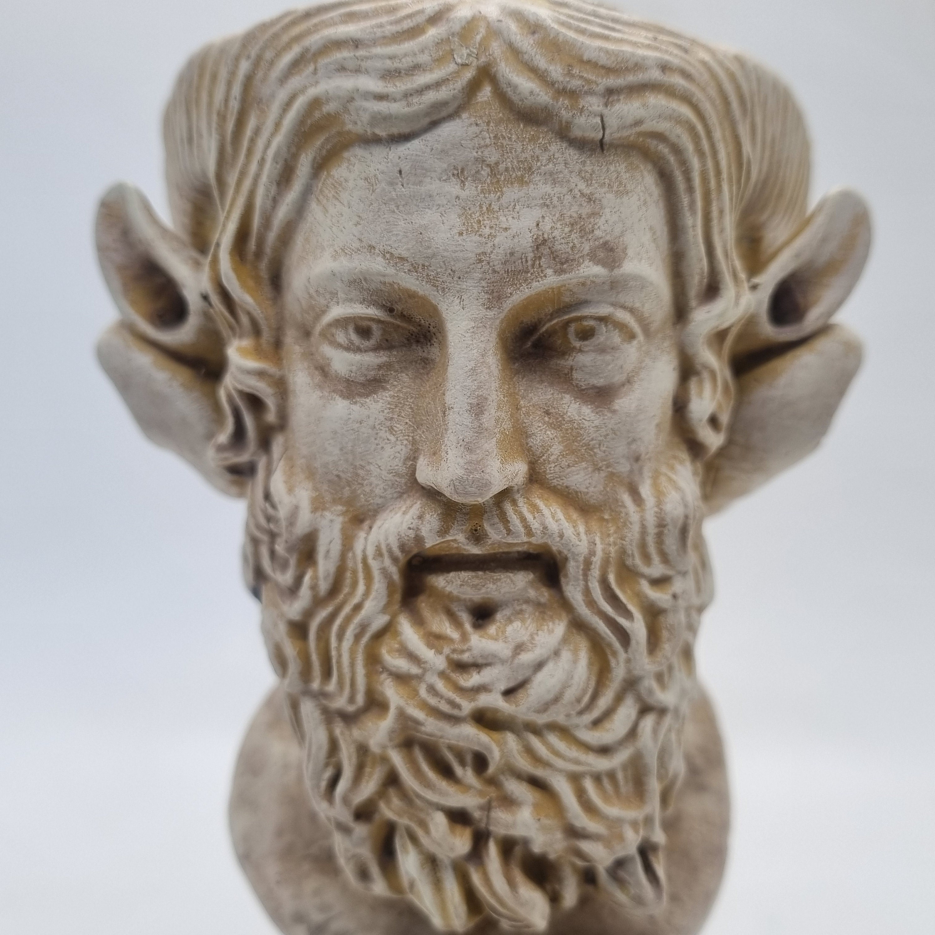 Zeus Ammon Bust Statuette,3d Printed Roman Art,hellenistic Marble ...