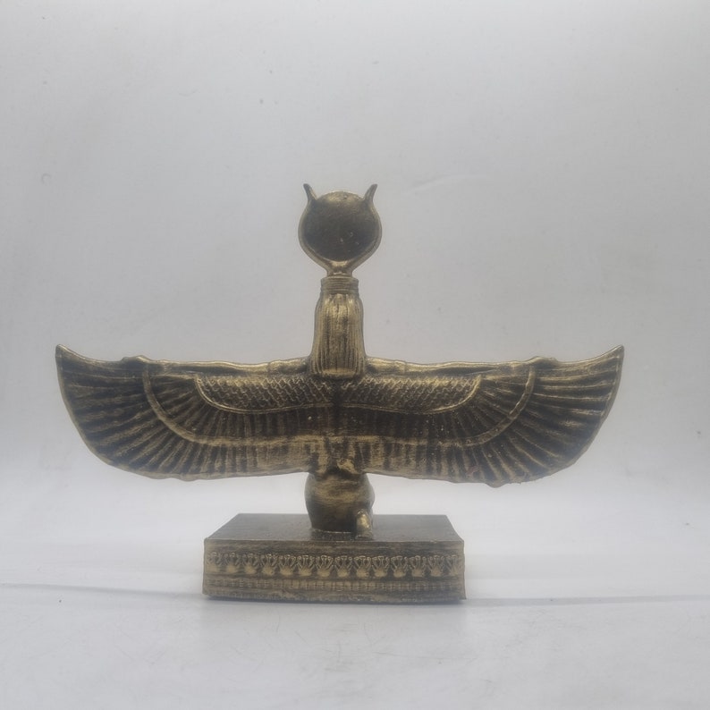 Gold Coloured Goddess Isis Statuette,egyptian Statue,egyptian God ...