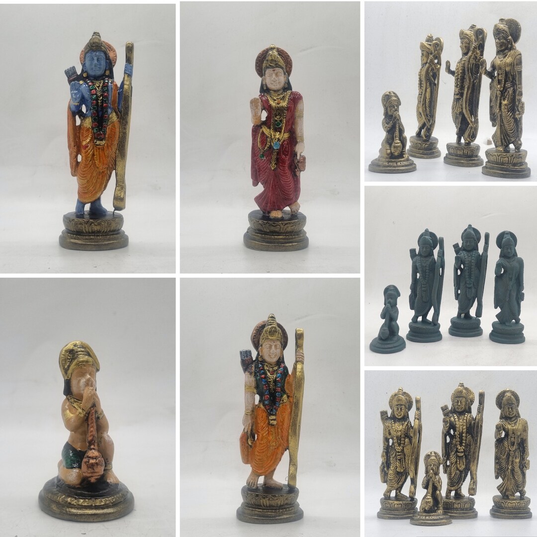 Ram Darbar Figurine, Coronation of Rama Ornament, Indian Mythology ...