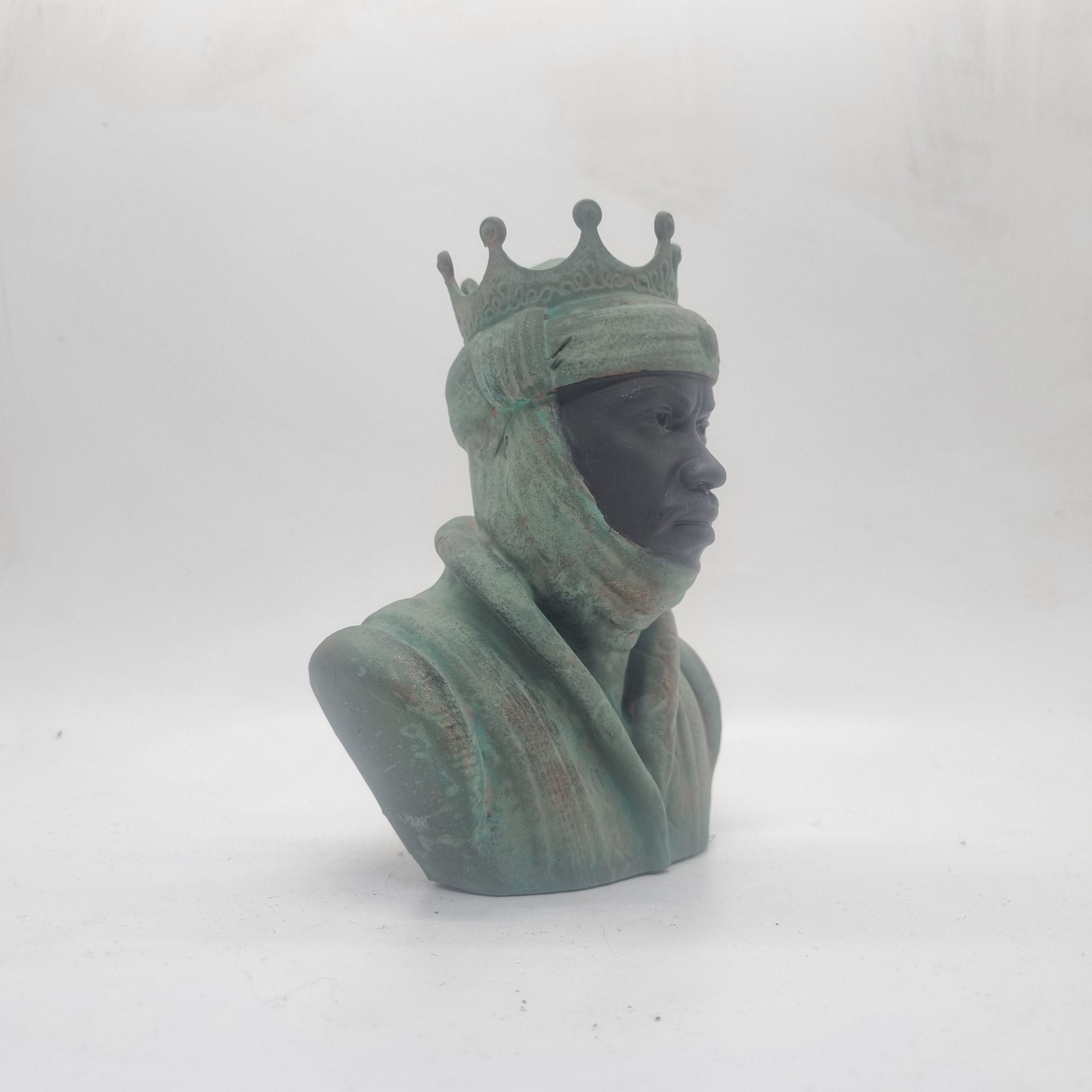 Mansa Musa Bust, African King Statue,mali Bronze Figurine, African ...