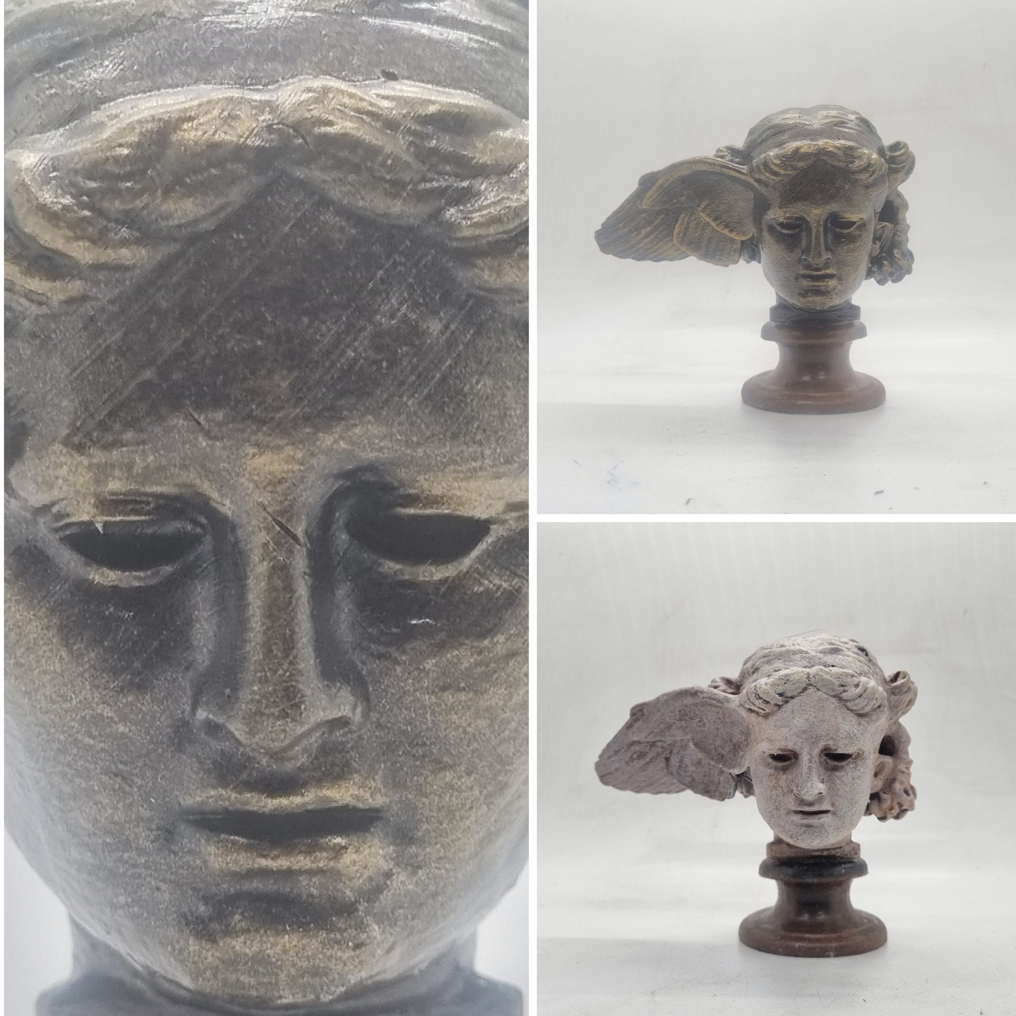 Hypnos Head Bust 3d Printed Statue Greek Statuette Bronze - Etsy