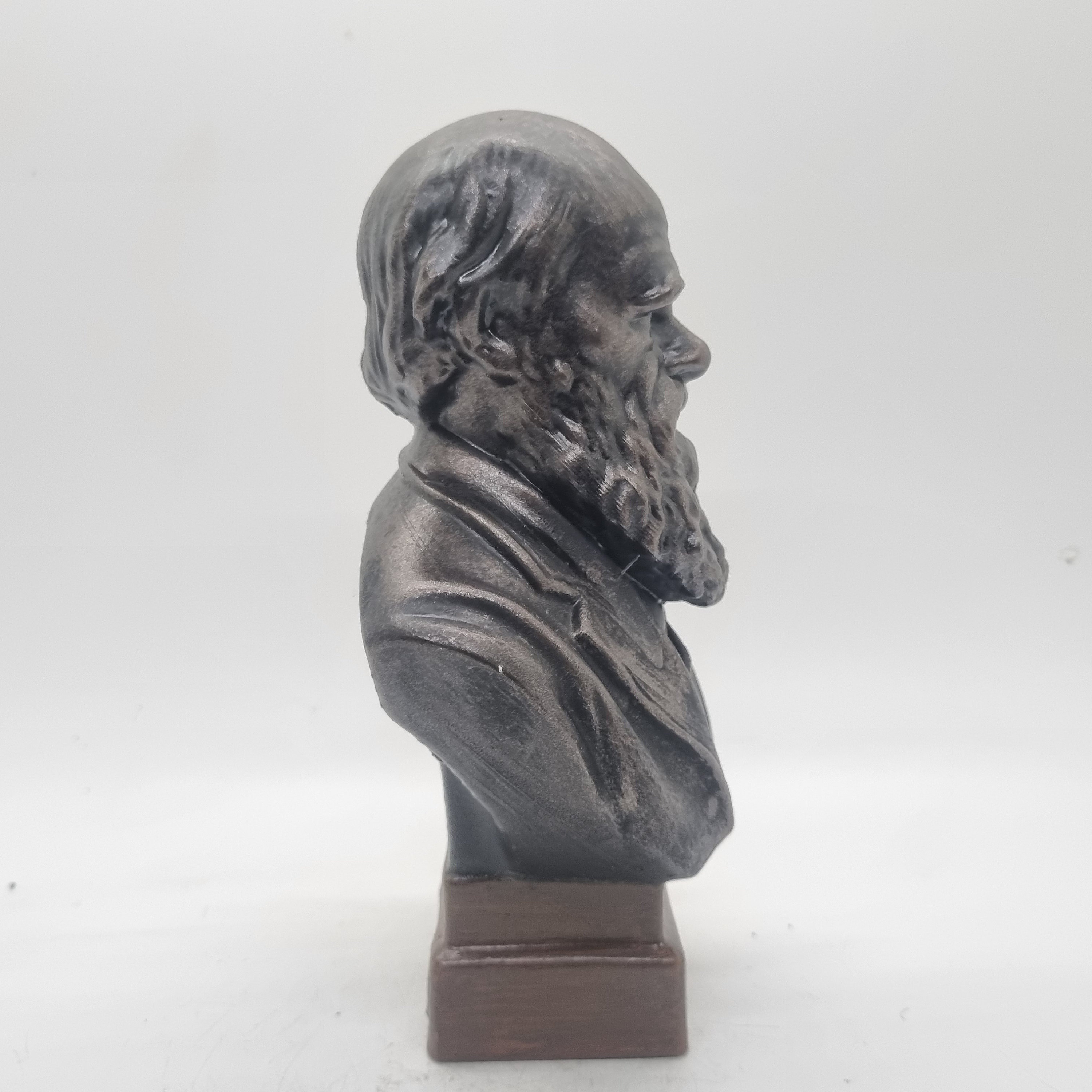 Charles Darwin Bust, 3d Print Male Head Statuette, Historic Sculpture ...