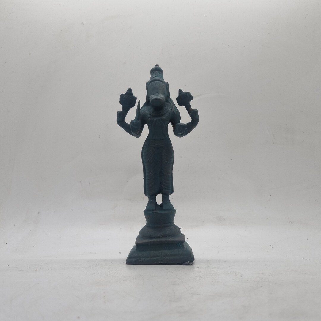 Patina Effect Varaha Statuette,third Avatar Vishnu Figurine, Hindu God ...