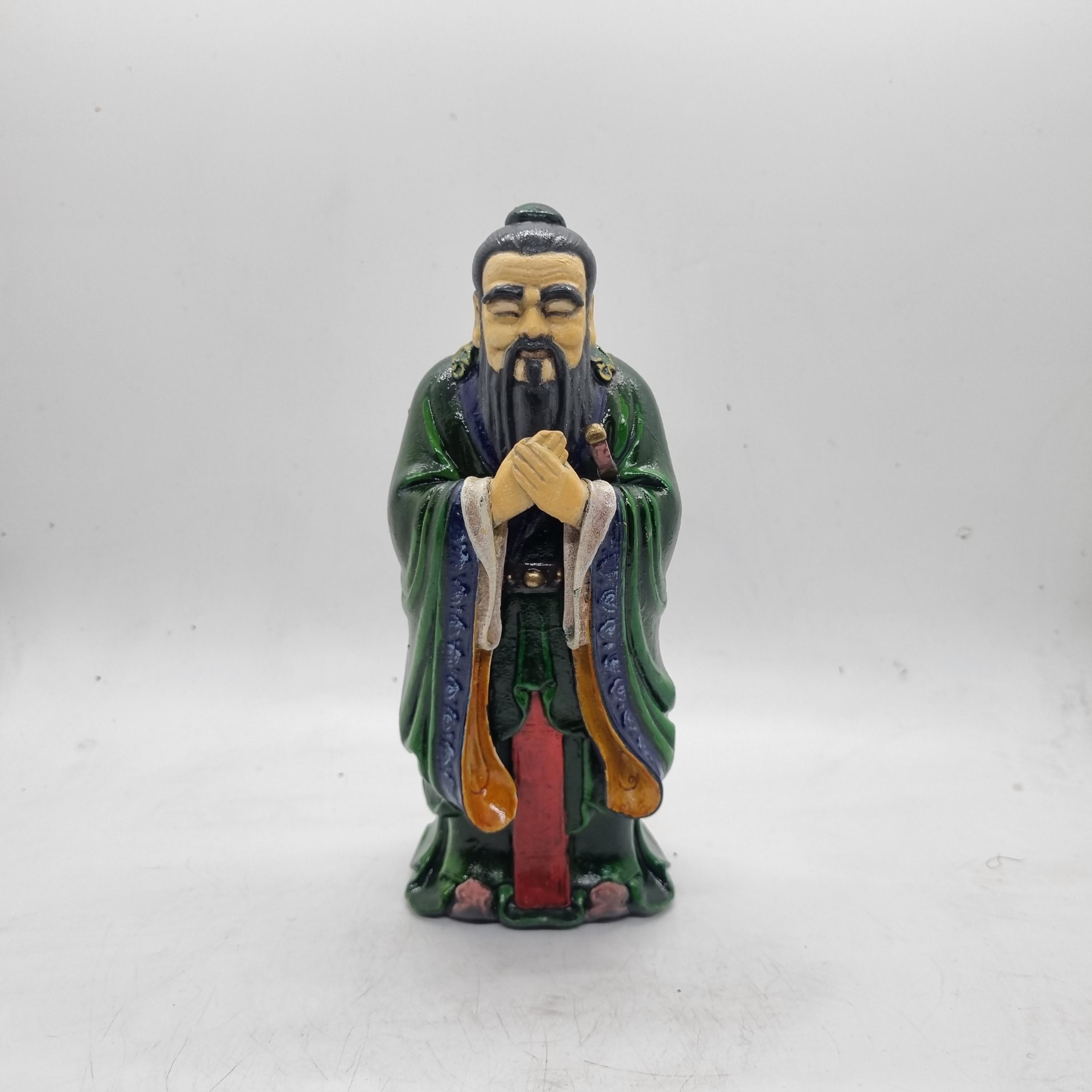 Confucius Statuette, Chinese History Statue, Chinese Home Decoration ...