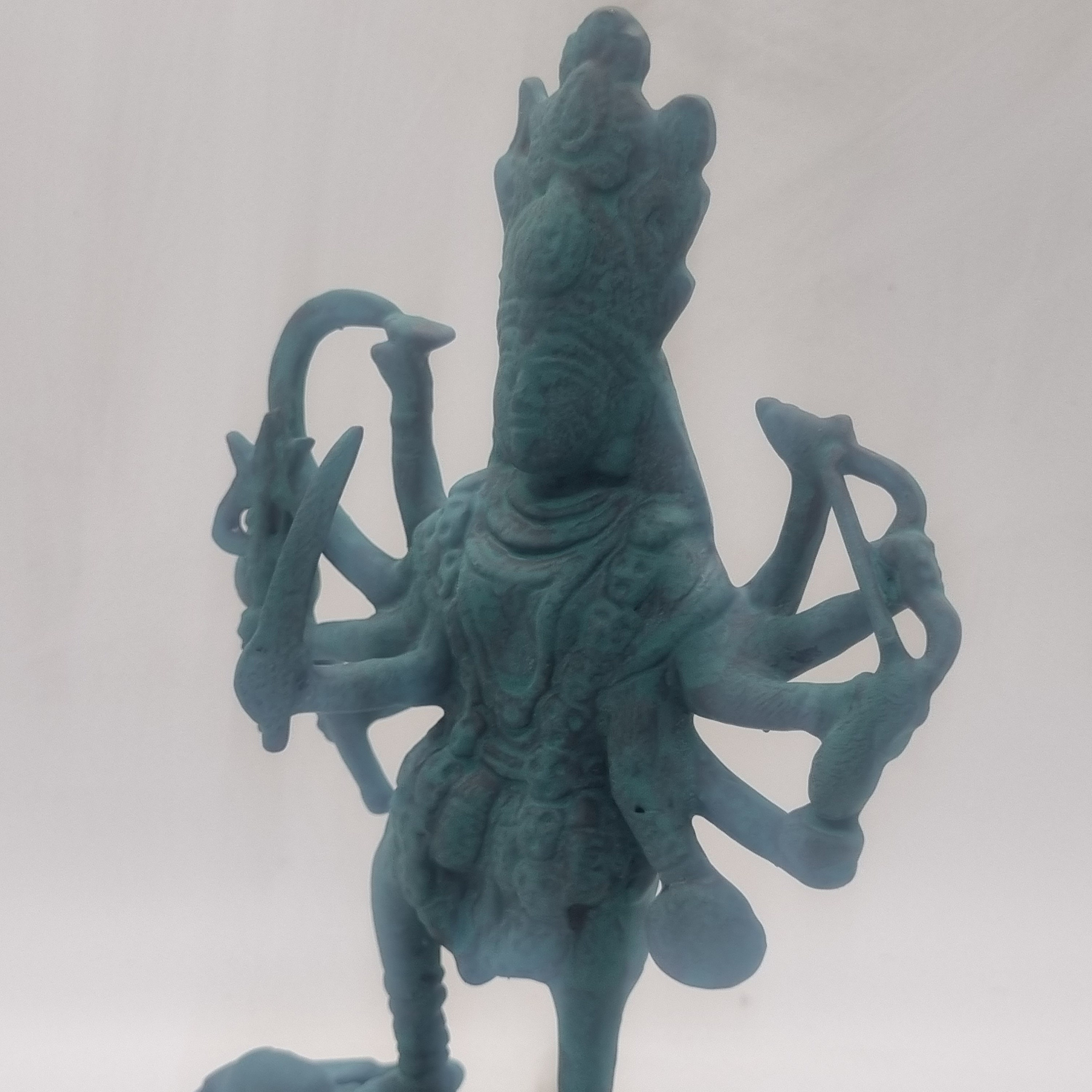 Patina Kali Statuette,resin Hindu God Statue, 3d Printed Figure, Indian ...