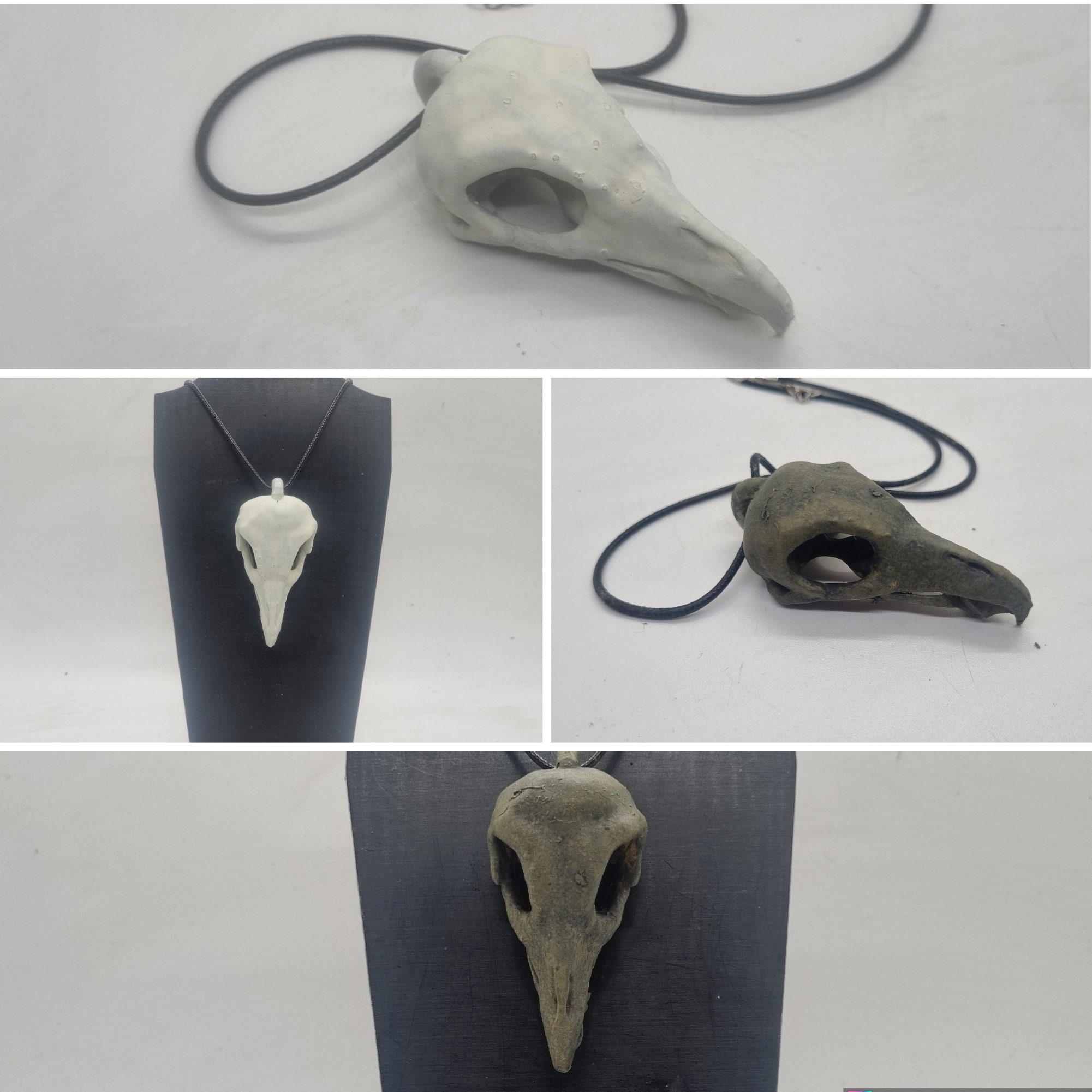 Aged Bone Vulture Skull Pendantcosplay Accessory Horror - Etsy