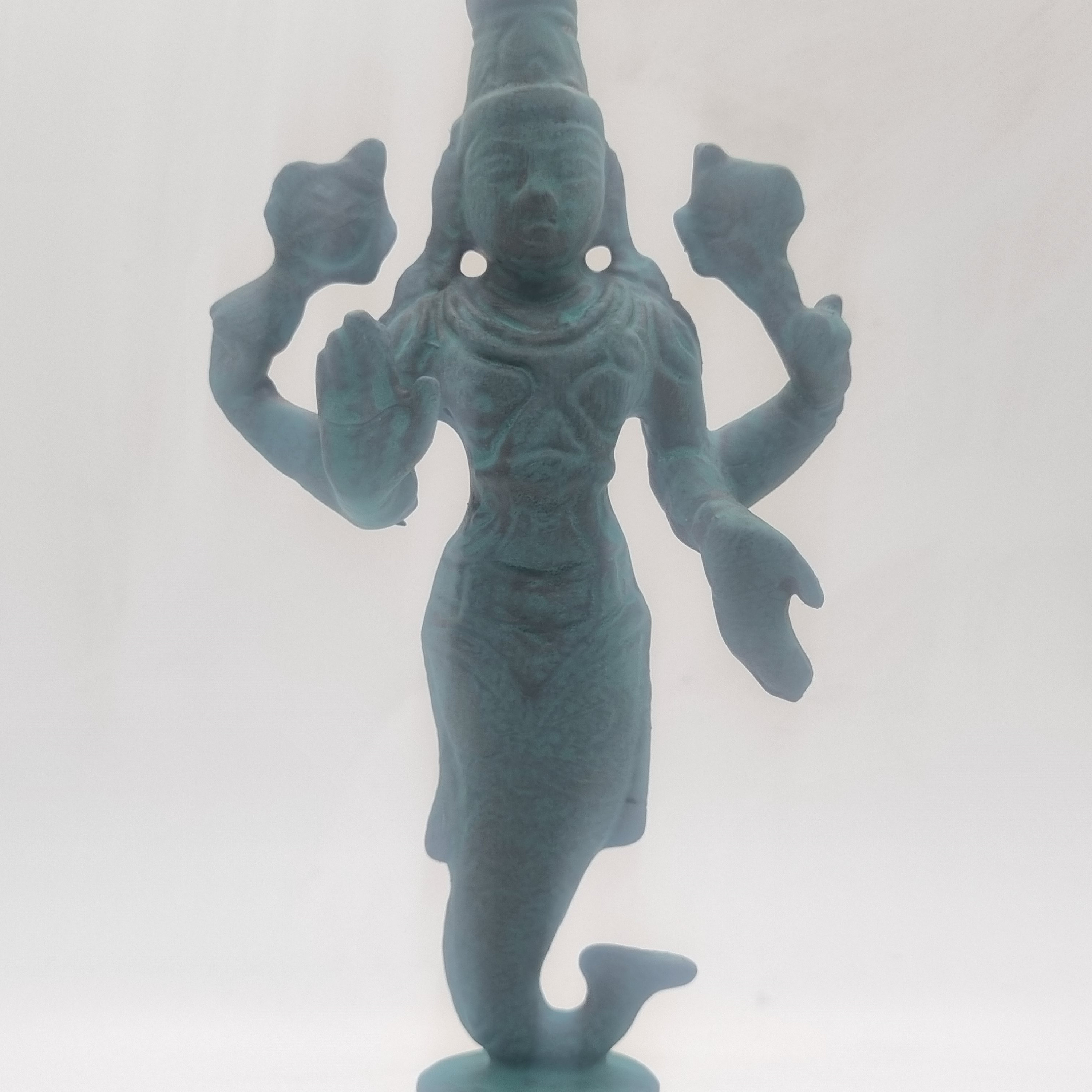 Patina Vishnu First Avatar Figurine, Matsya Statue,hindu God Statuette ...
