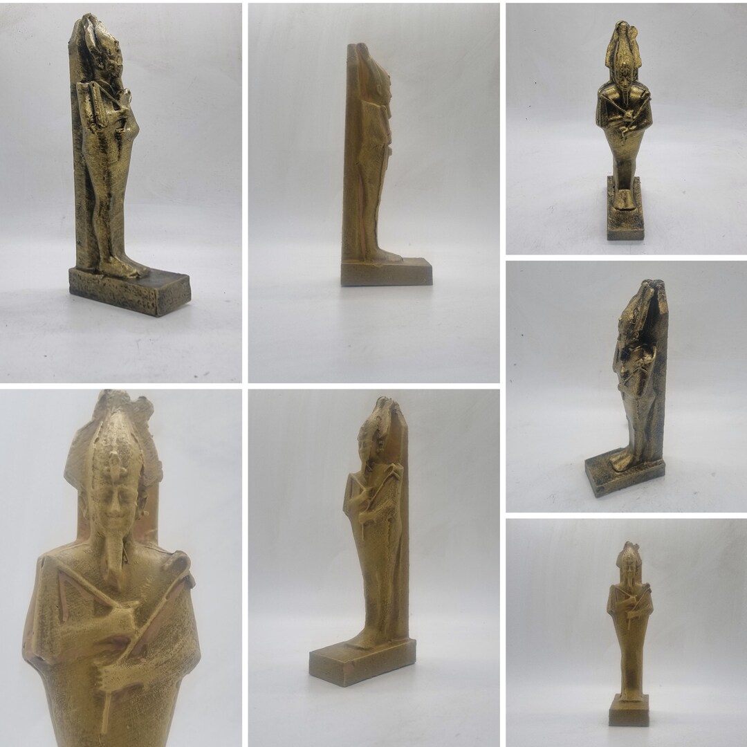 Mummified Position Osirus Statuette, 3d Printed Egyptian Statue, Egypt ...