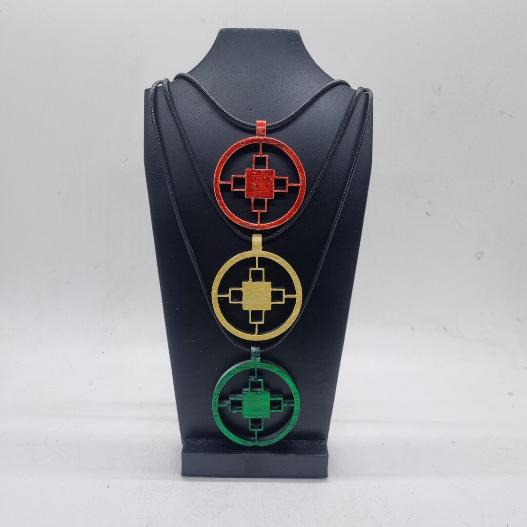 Dame Dame Adinkra Symbol Pendant, African Earrings,tribal Art Ghana ...