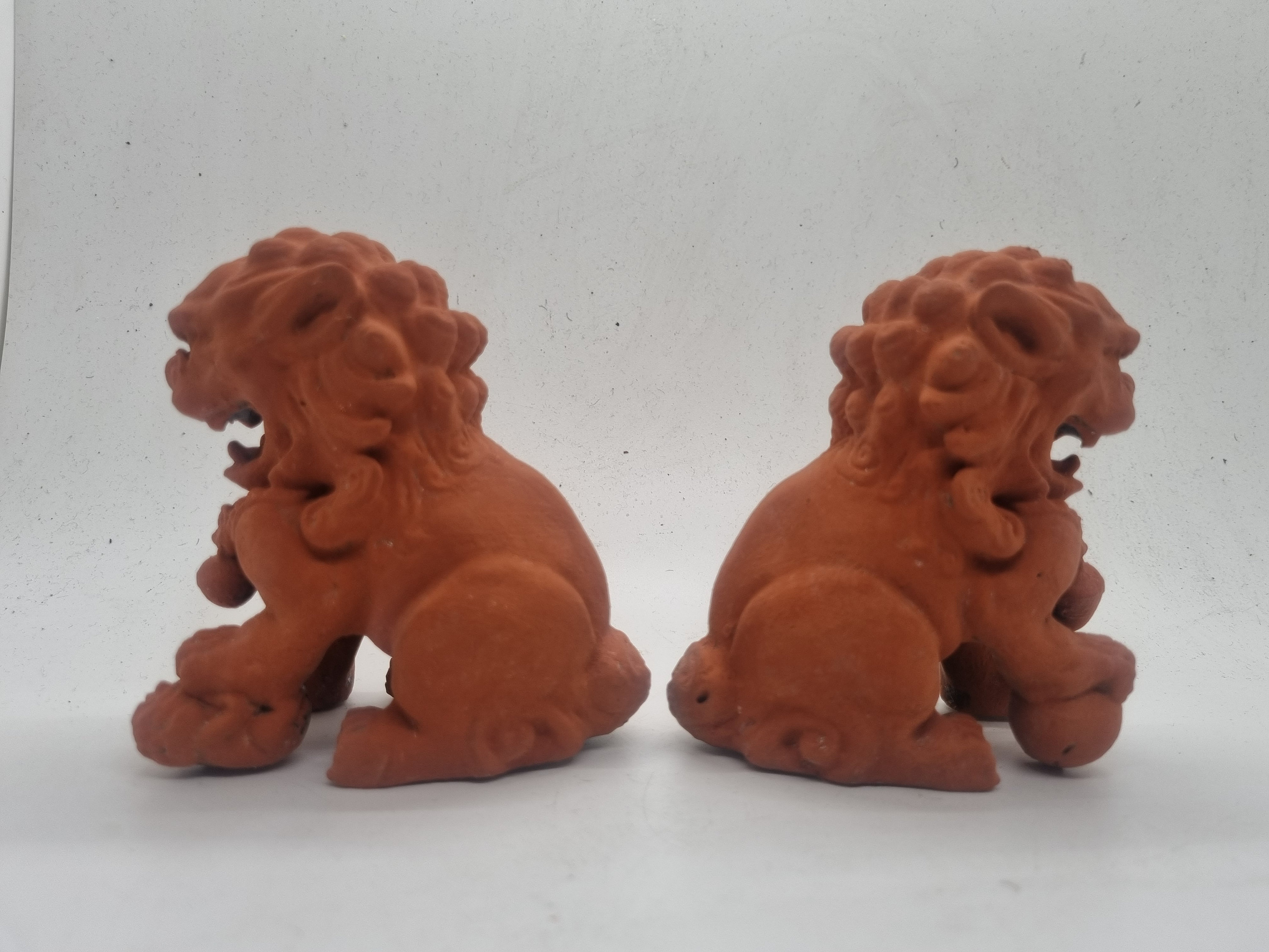 3d Printed Chinese Guardian Lions Statues, Foo Dog Statuettes ...