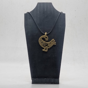 African Sankofa Bird Pendant, Akan Tribal Jewellery Necklace, Ghana Kente Symbol, Asante ...