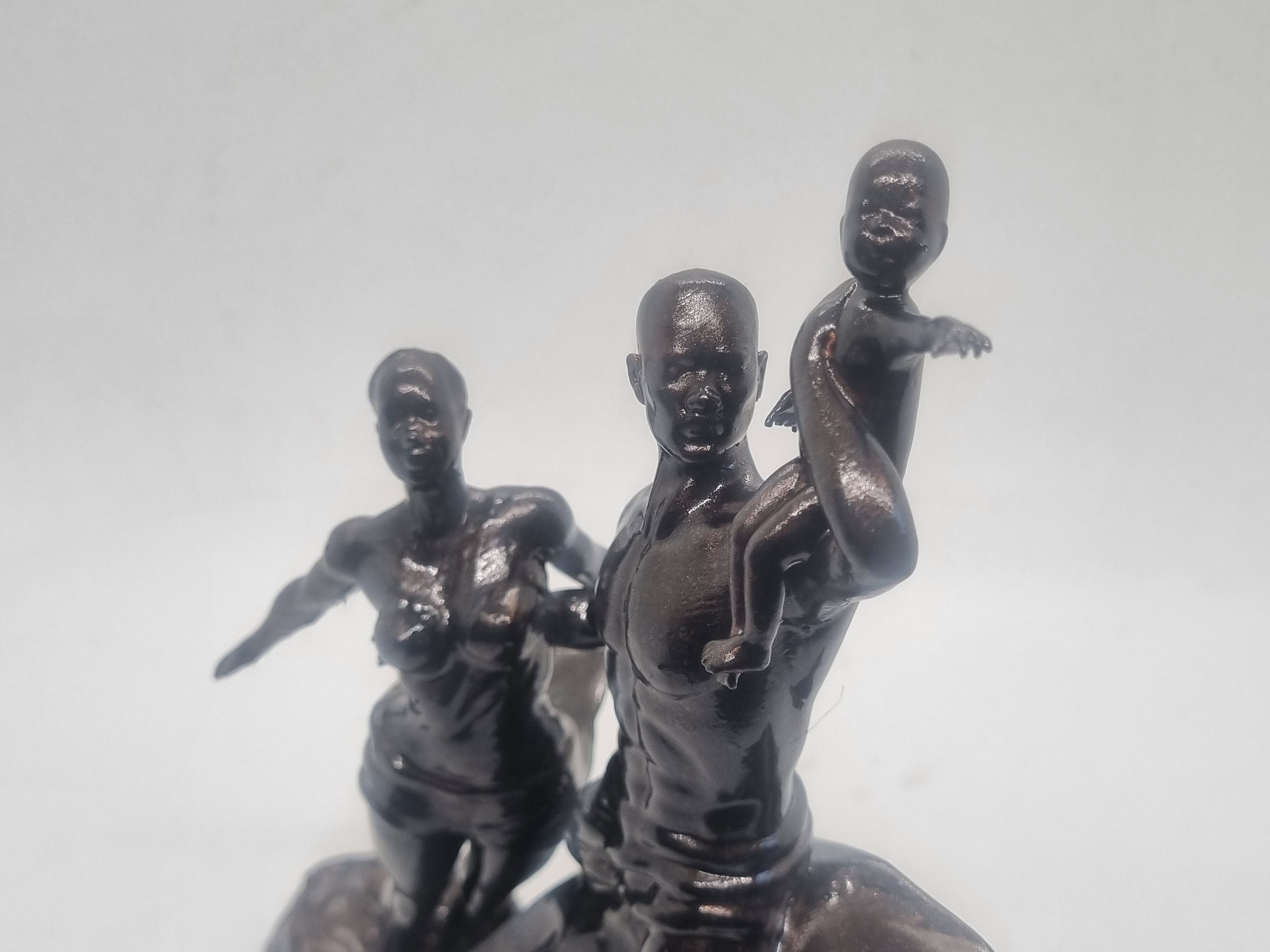 Dark Bronze African Renaissance Monument. African Statuette,tribal Art ...