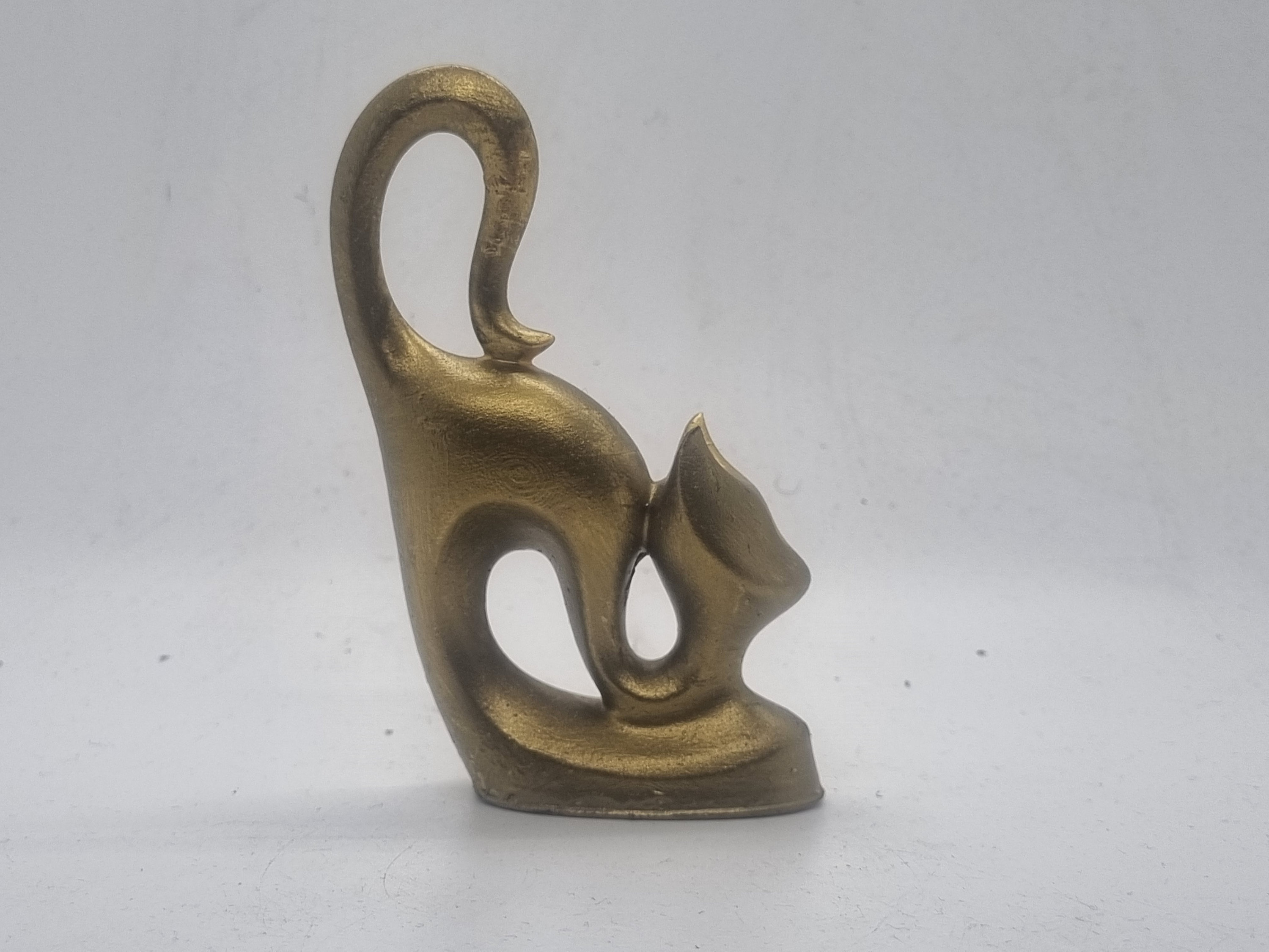 Bronze Egyptian Cat Figurines, African Art Statuette,egyptian Feline ...