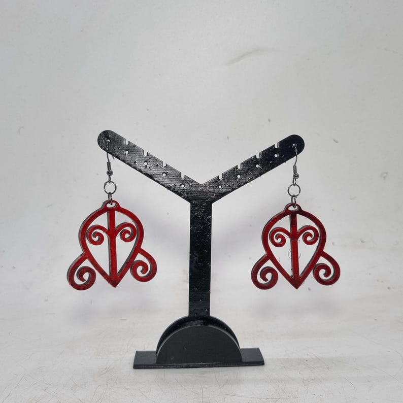 Odo Nnyew Fie Kwan, Adinkra Symbol Earrings, African Earrings, African ...