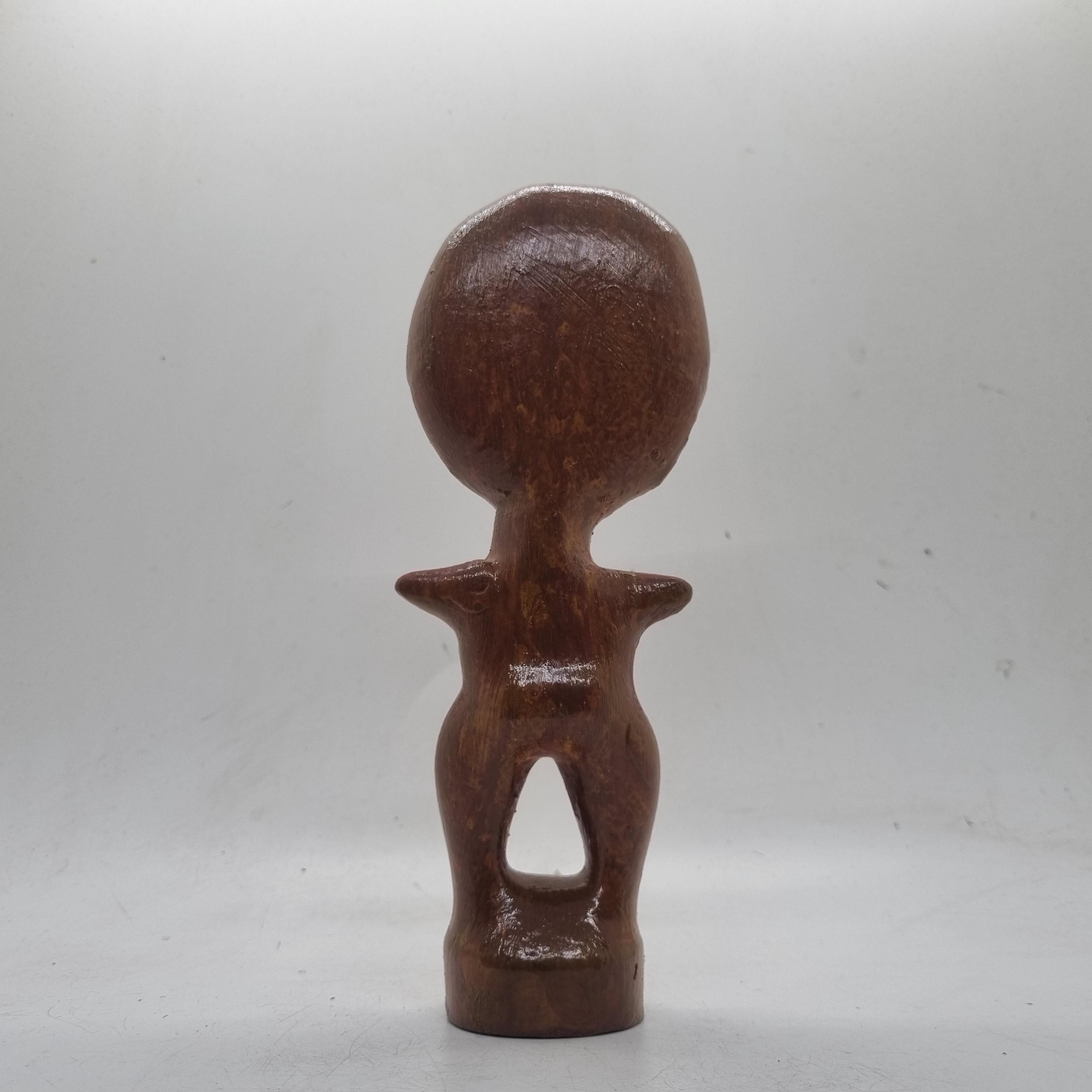 Brown Akuaba Doll, Ghanaian Fertility Idol, 3d Printed African Statue ...