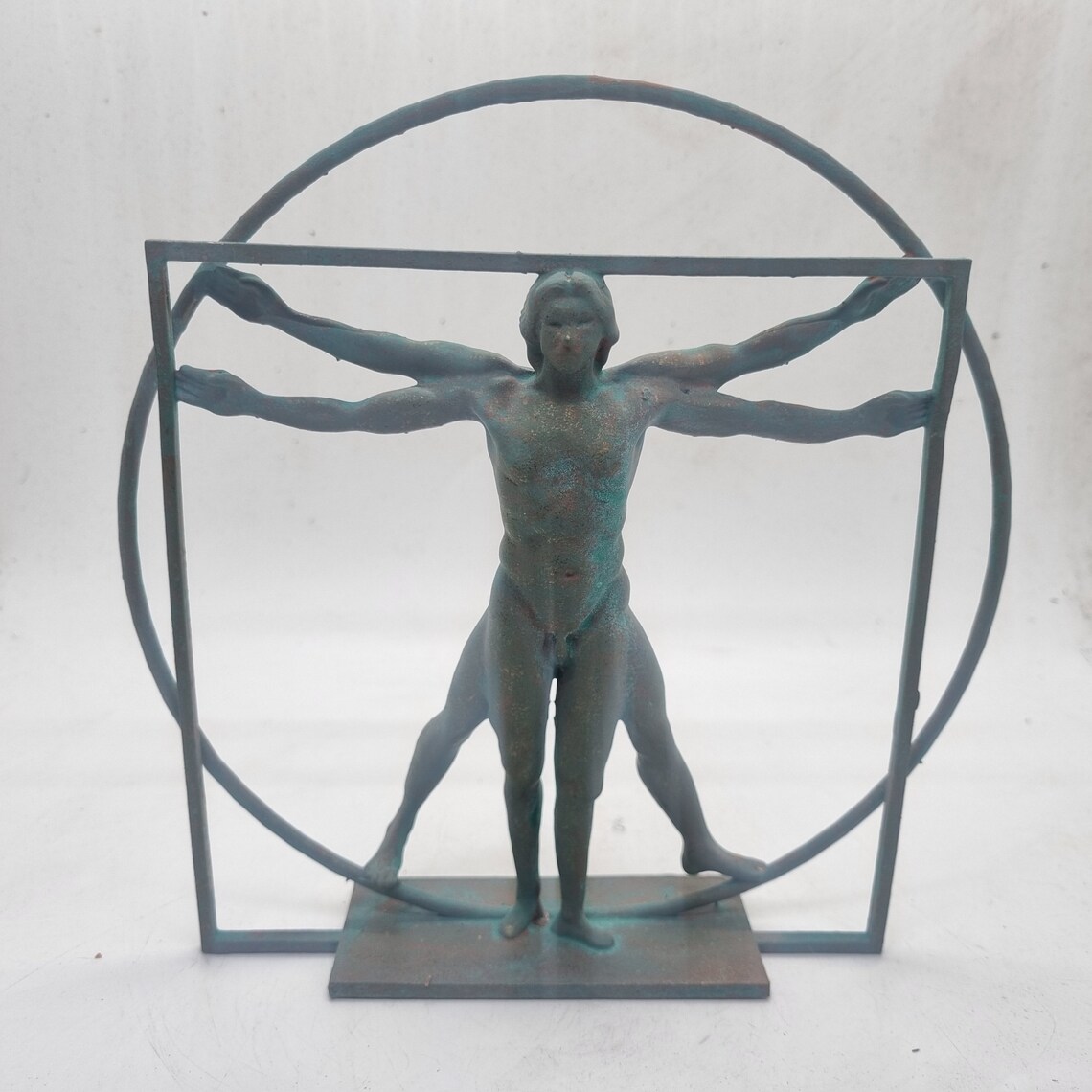 3d Printed Vitruvian Man Statuette, Italian Renaissance Art, Davinci ...