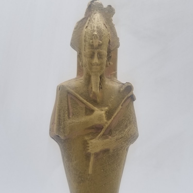 Sand Coloured Osirus Statuette, 3d Printed Egyptian Mummy Statue, Egypt ...