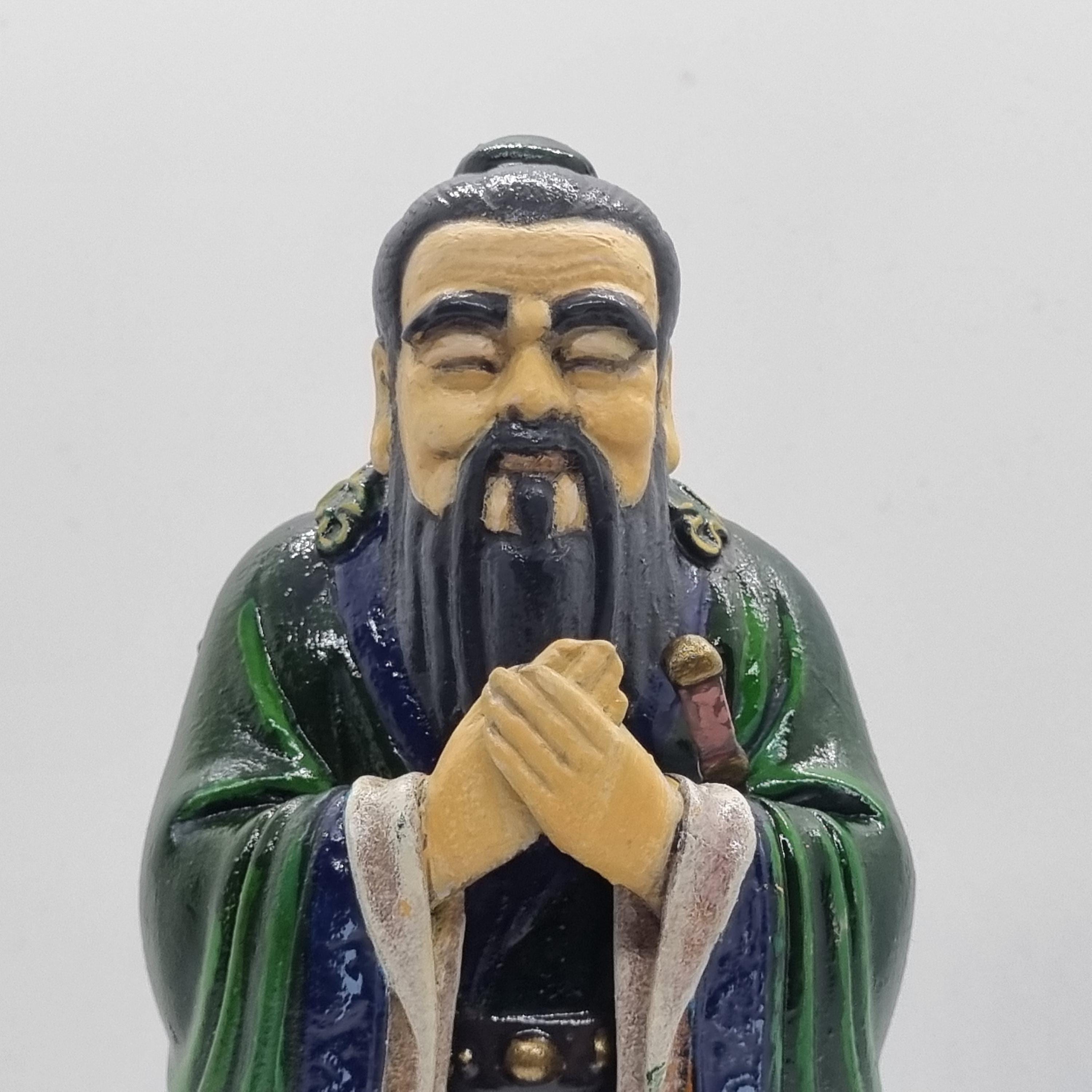 Confucius Statuette, Chinese History Statue, Chinese Home Decoration ...