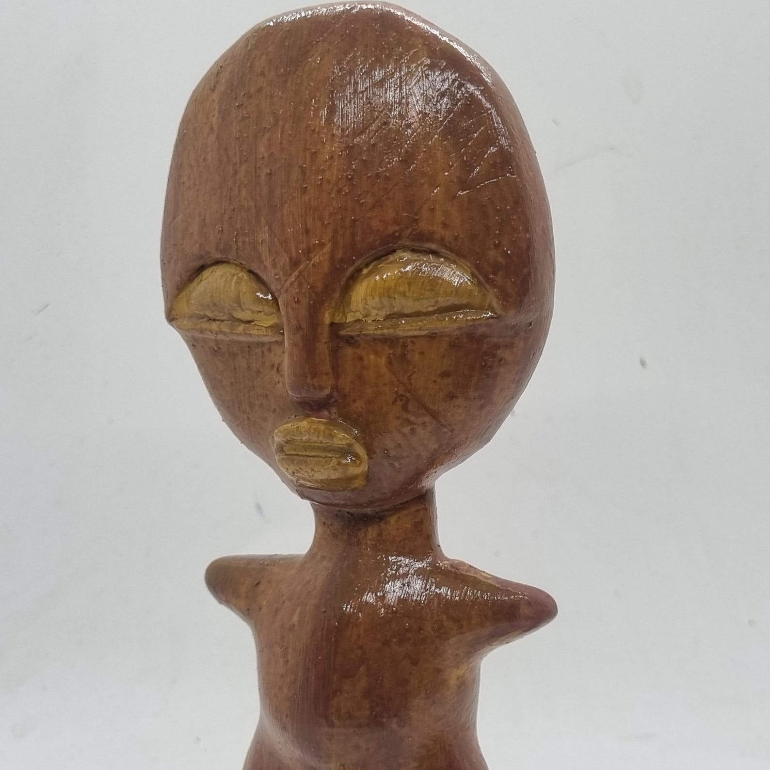 Brown Akuaba Doll, Ghanaian Fertility Idol, 3d Printed African Statue ...
