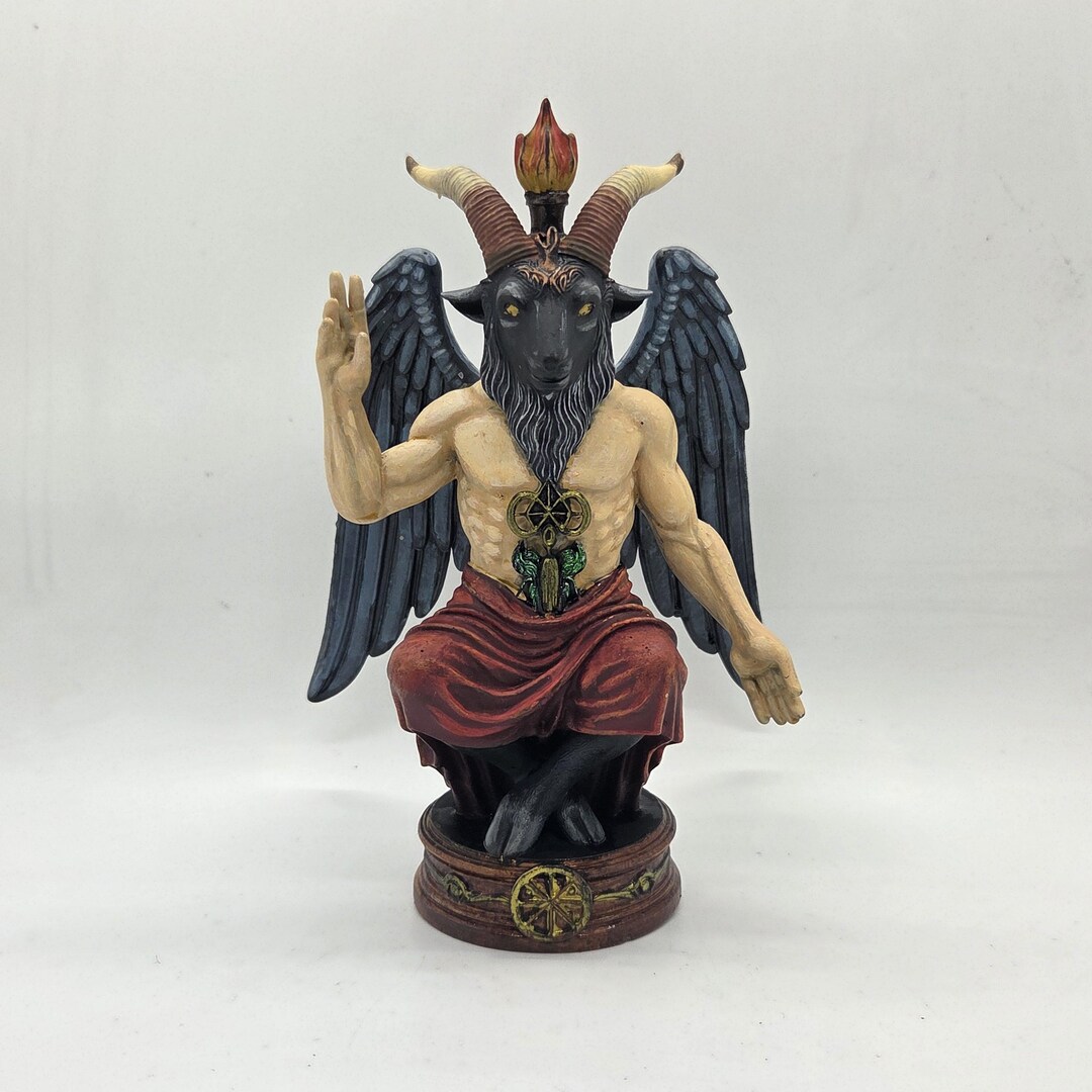 Baphomet Statuette, 3d Printed Horror Statue, Occult Figure, Satan ...