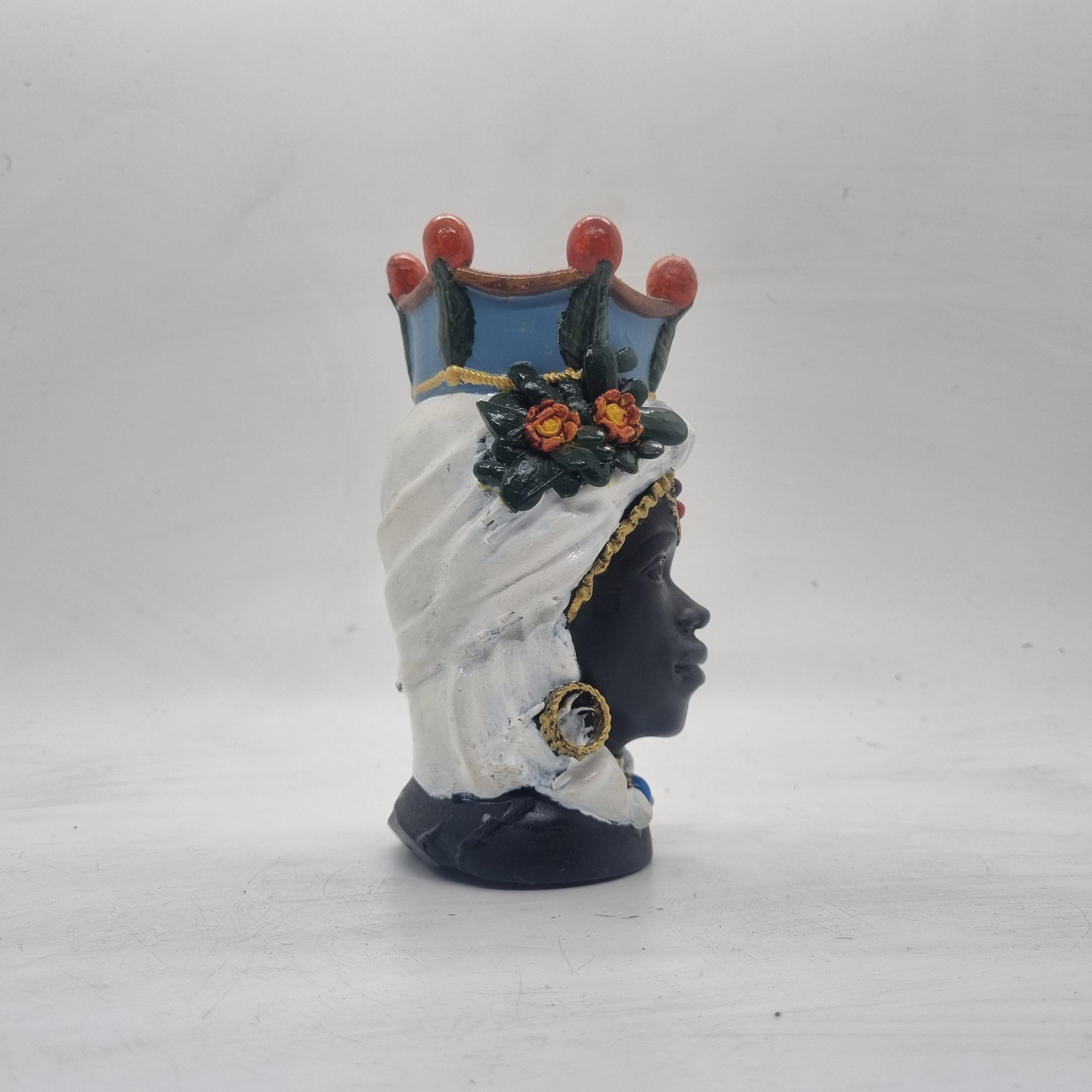 Moorish Lady Head. 3d Printed Sicilian Figurine. Testa Di Moro ...