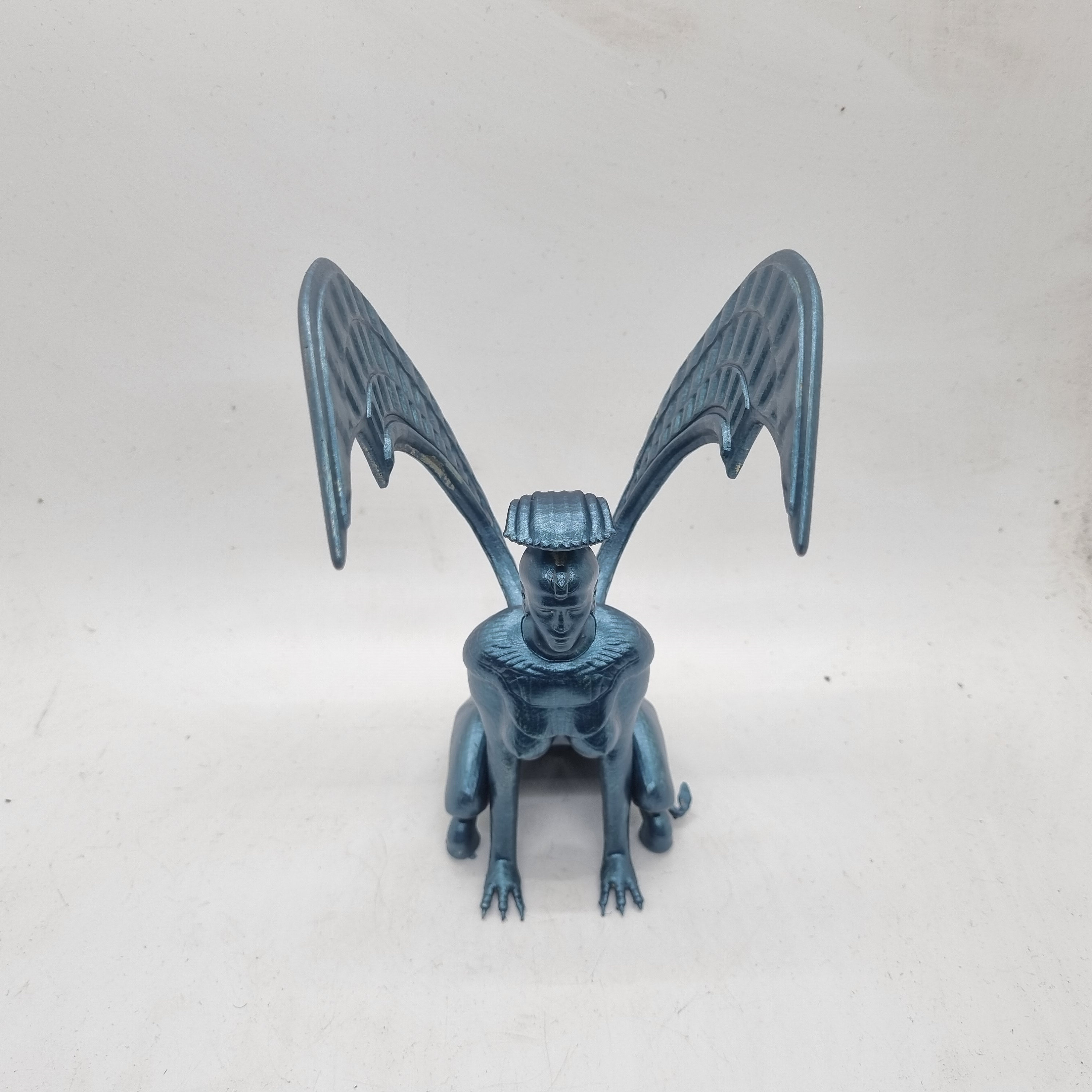Metallic Blue Southern Oracle Sphinxes, 3d Printed Gift, 80's Movie ...