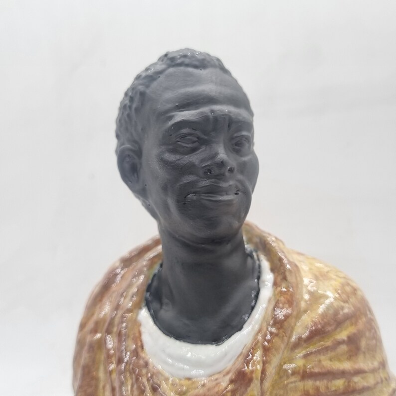 Pair of African Busts, the Wallace Collection,faux Marble Figurines ...