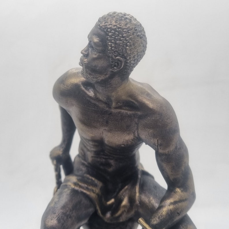 Freed Man Statuette 3d Printed African Statue Art and - Etsy