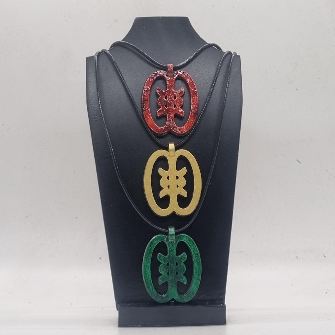 Akwaaba Adinkra Symbol Pendant, African Tribal Jewellery, African ...