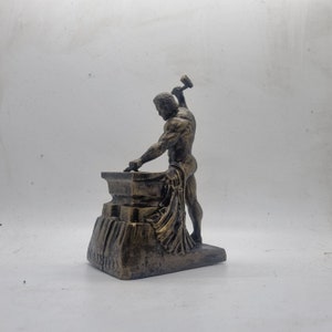 Hephaestus Blacksmith Statuette, Roman Hellenistic Art Statue, Bronze ...