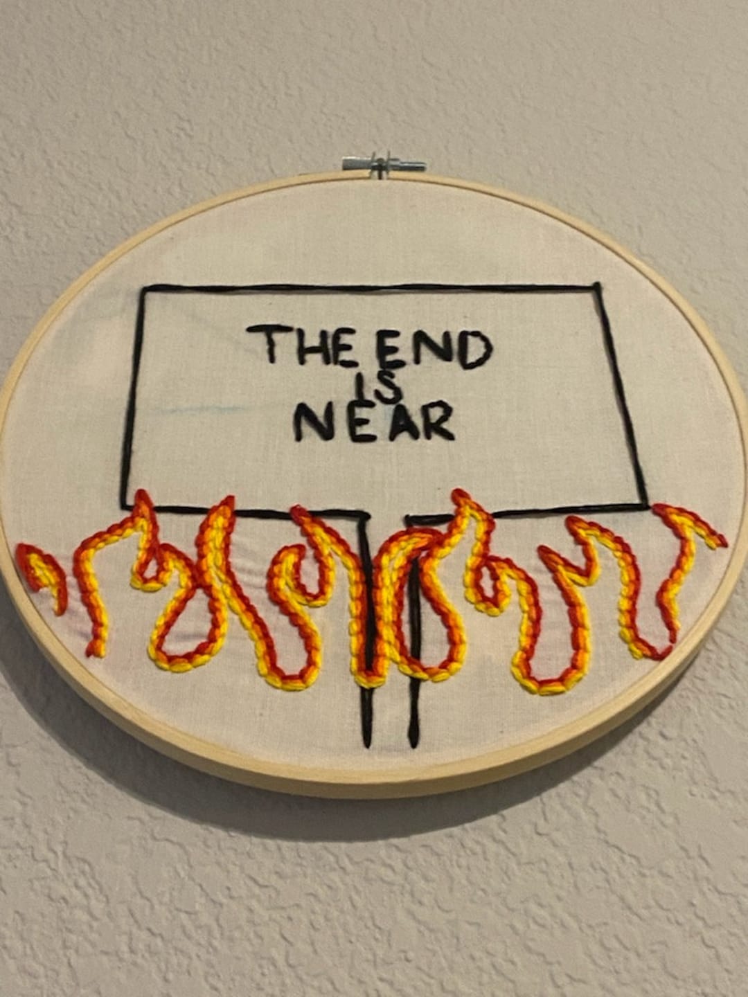 I Know the End Hand Embroidery - Etsy