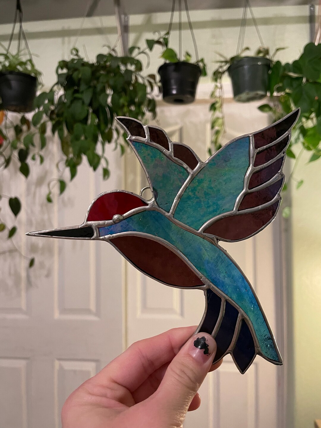 Hummingbird Suncatcher - Etsy