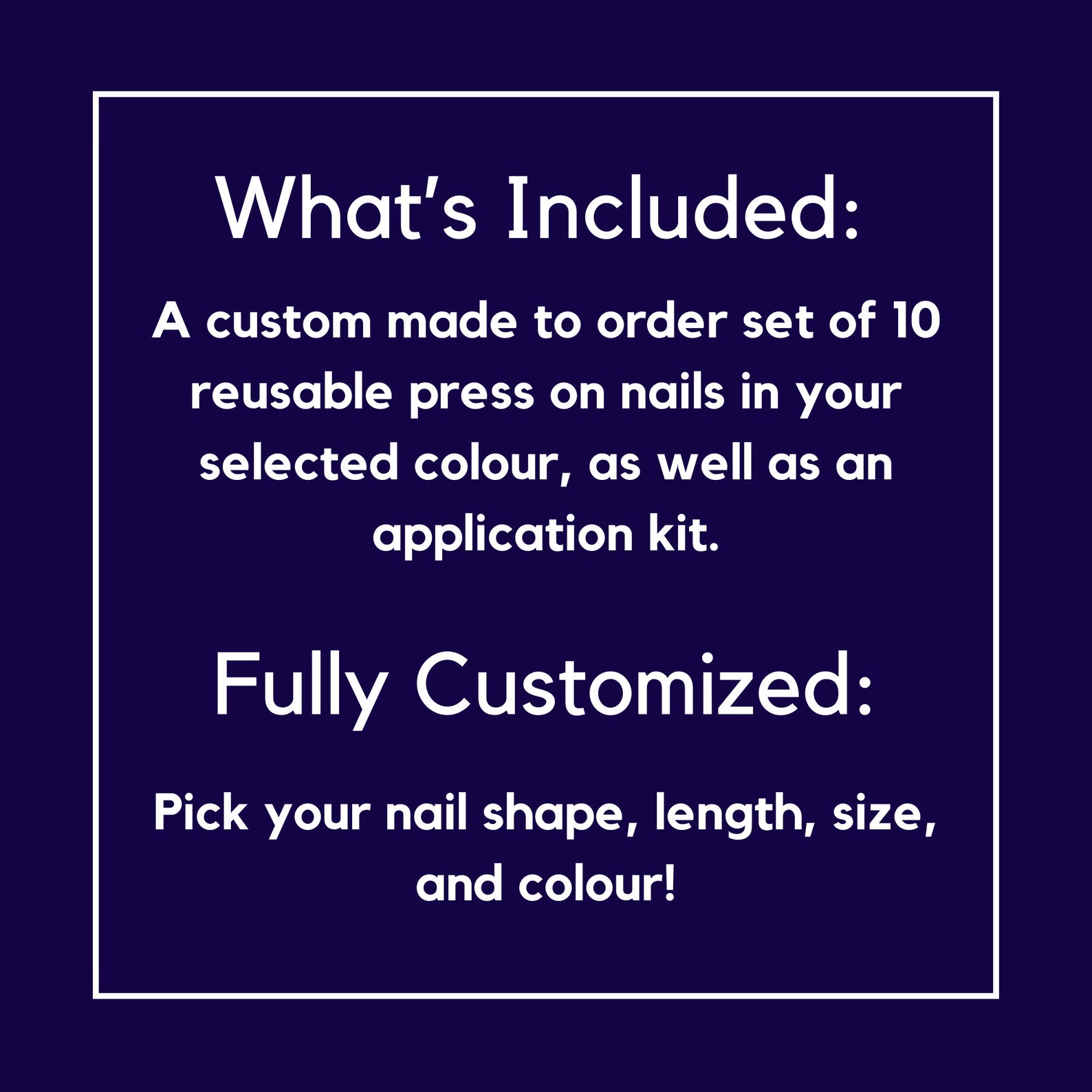 Cozy Christmas Cottage on Periwinkle Blue | Press on Nails | Fake Nails ...