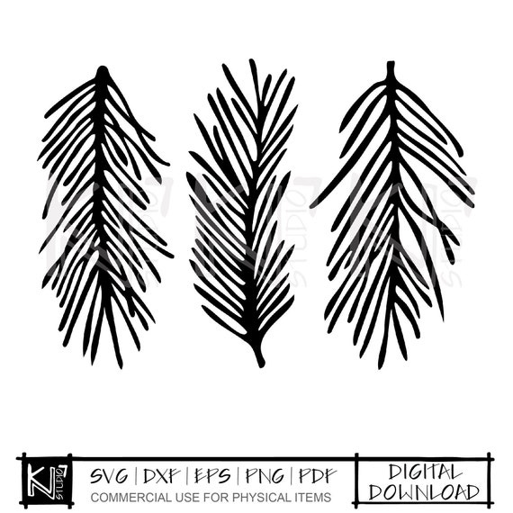 Pine Needles Silhouette