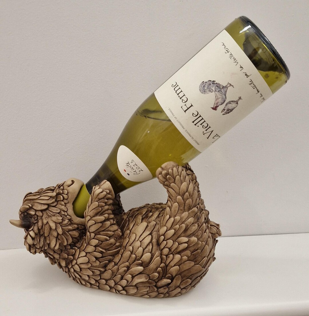 Highland Cow Wine Bottle Holder - Novelty Bottle Holder, Wine Holder ...