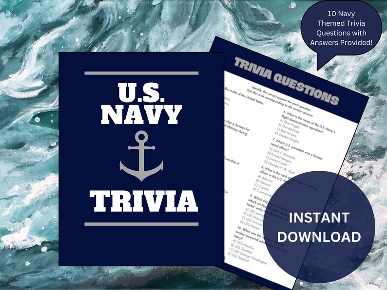 Sailor's Challenge: U.S. Navy Trivia Game - Digital Download - Etsy