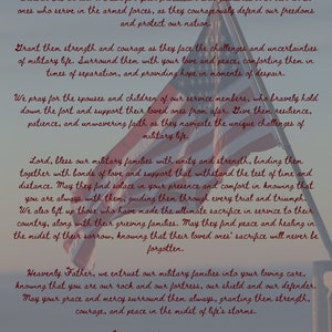 Military Prayer Wall Art: Instant Download With Flag Photo Background ...