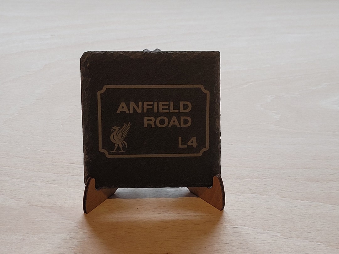 The Field of Anfield Road Liverpool Slate Coaster. wall Art - Etsy