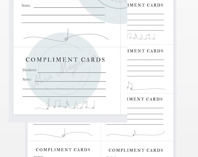 Recital Compliment Cards - Etsy