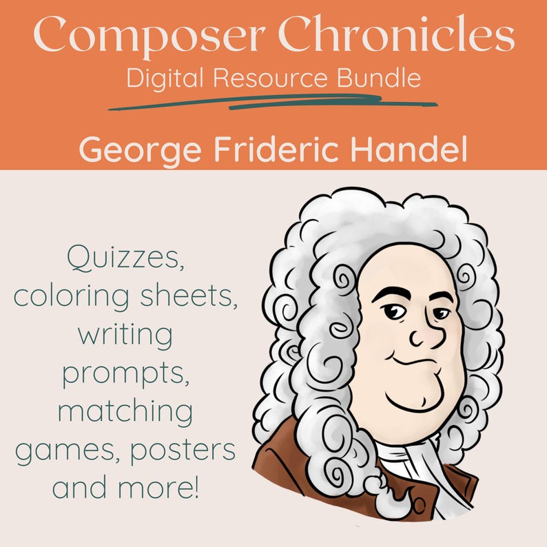 George Frideric Handel Bundle - Etsy