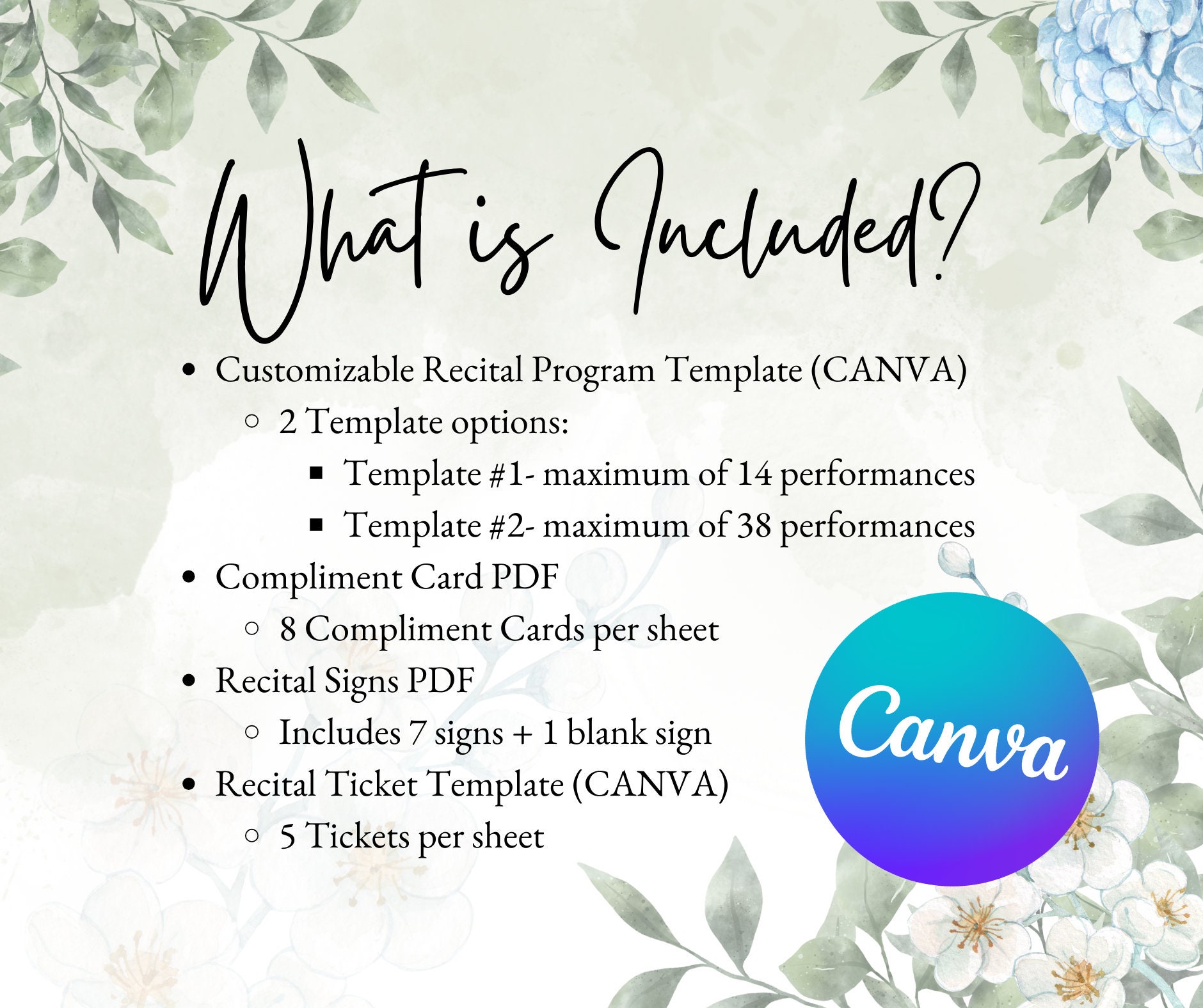 ULTIMATE Recital Bundle - Etsy