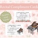 Recital Compliment Cards - Etsy