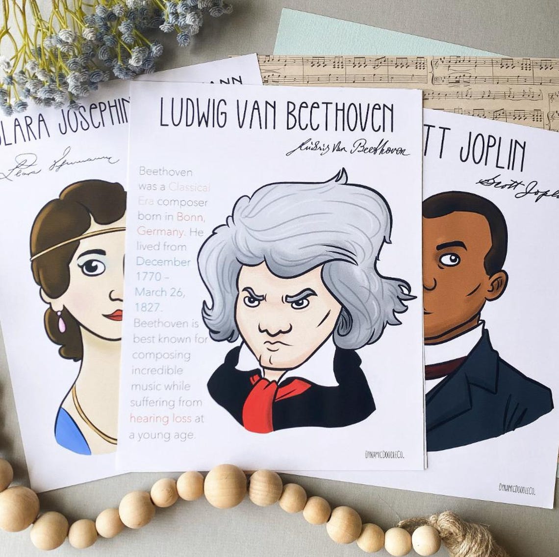 Composer Posters Complete Collection//beethoven//bach//music Poster ...